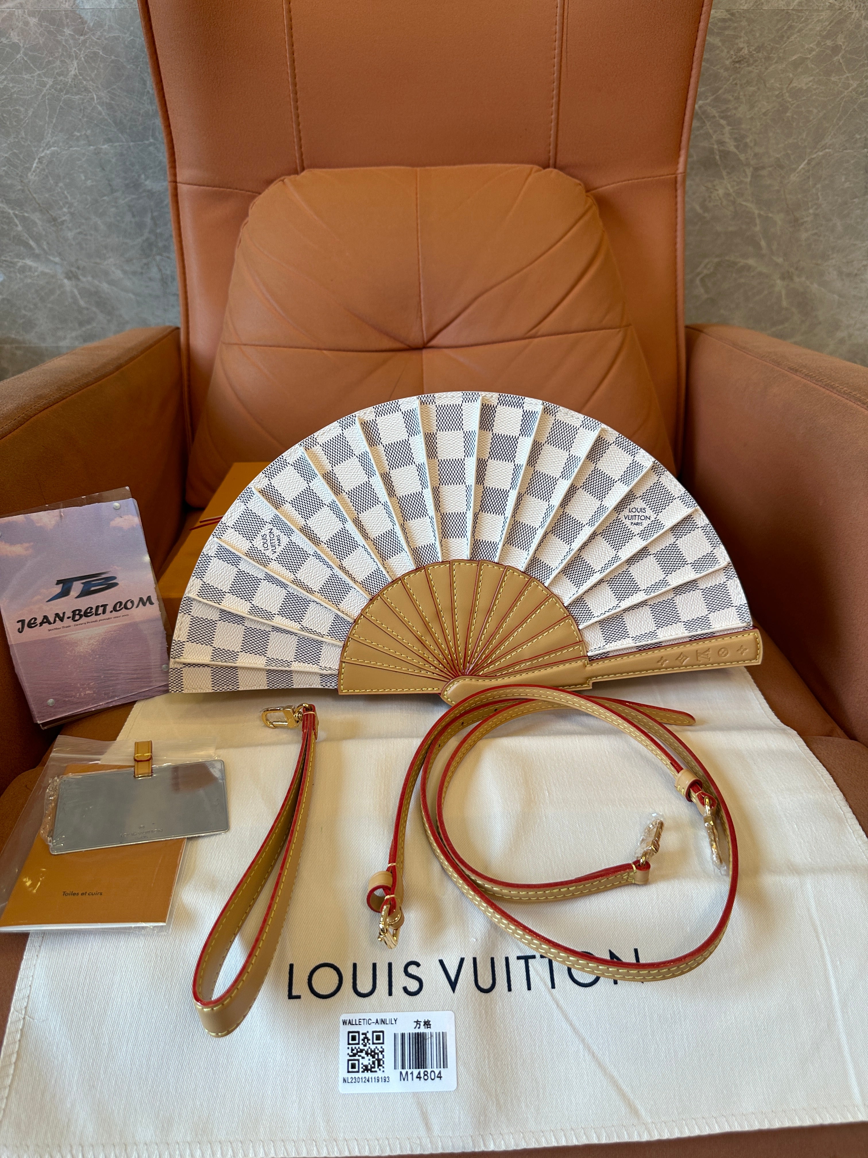 Louis Vuitton Fan-Shaped Bag in Damier Azur – JEAN-BELT STORE